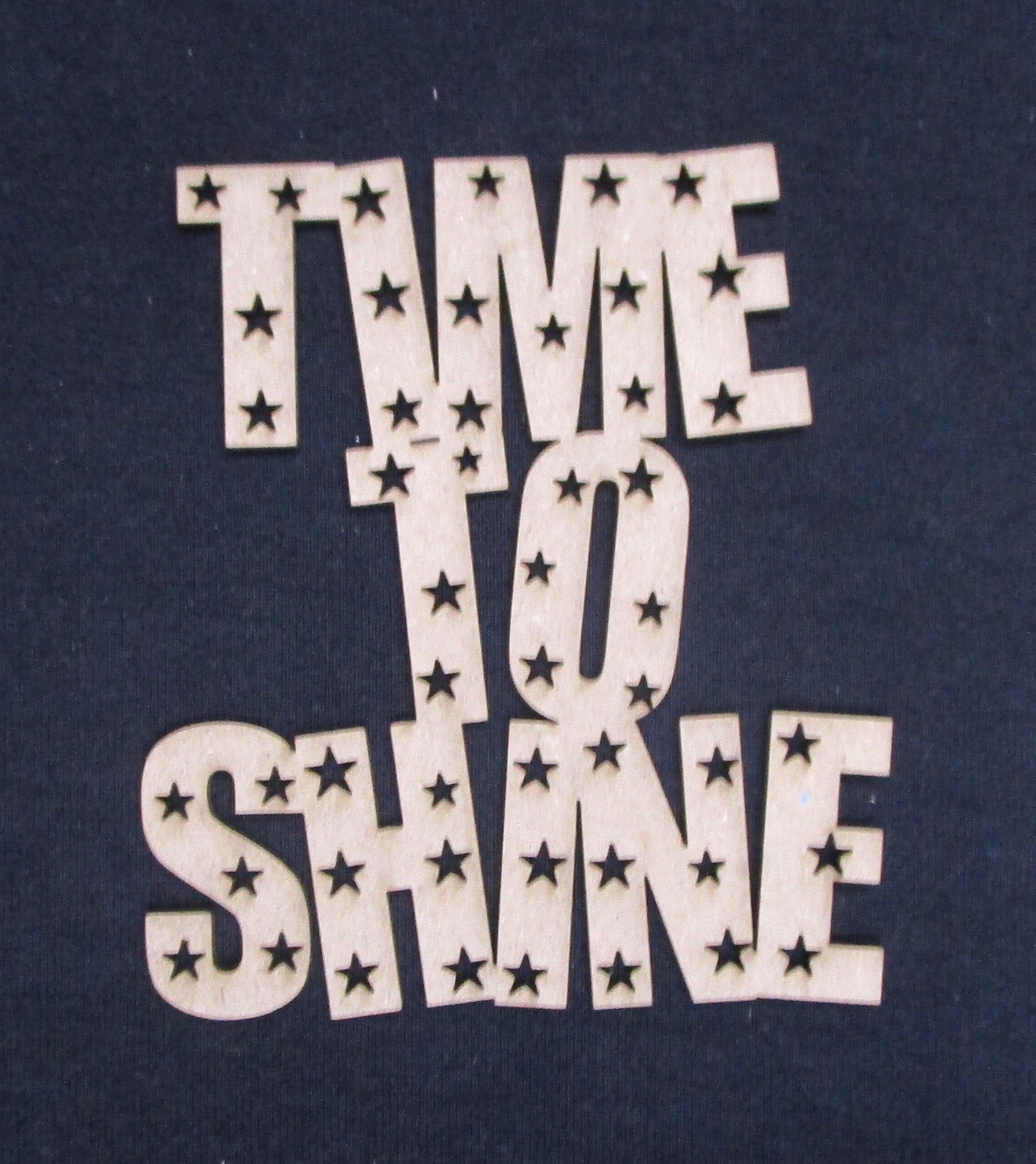 Chipboard Word Time to Shine