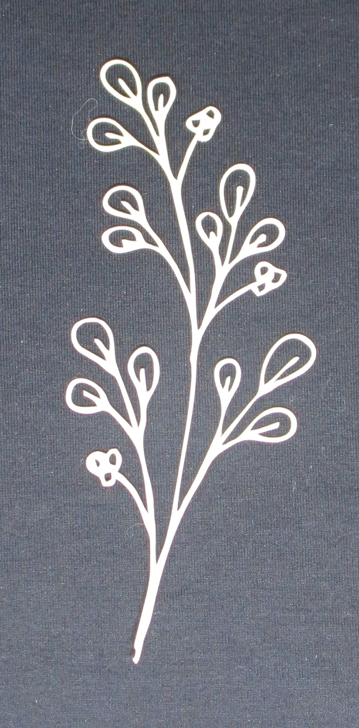 White Cardstock Fine Loopy vines