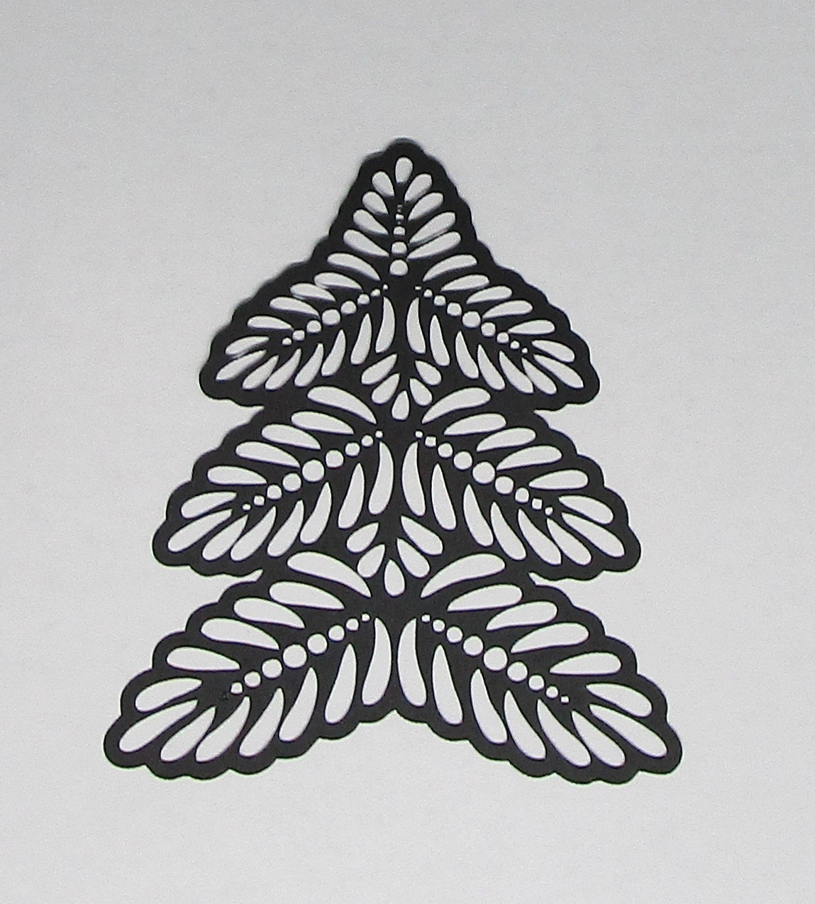 Black Cardstock Christmas Tree Pine Tree