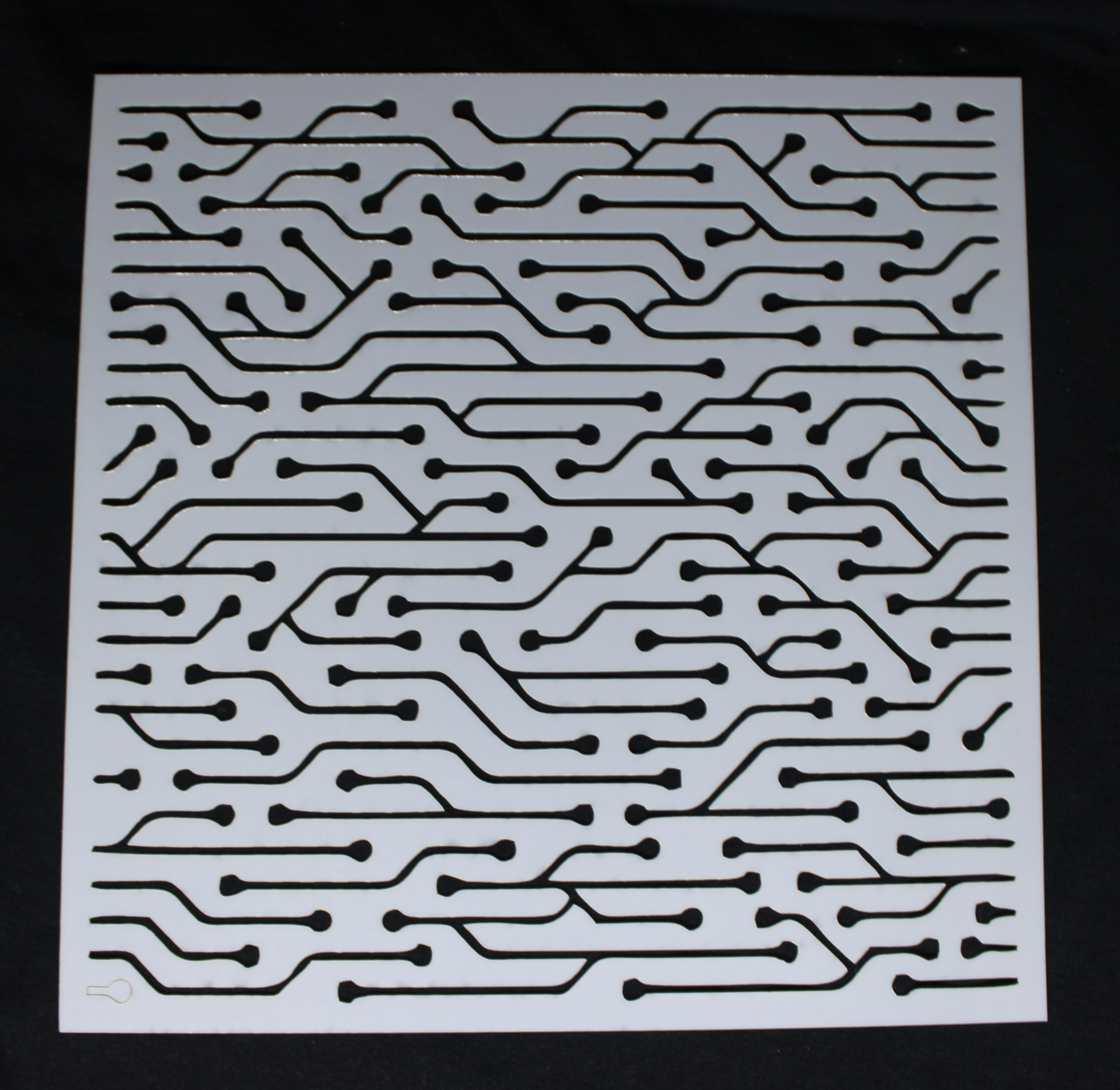 Stencil Circuit Board Computer Gaming