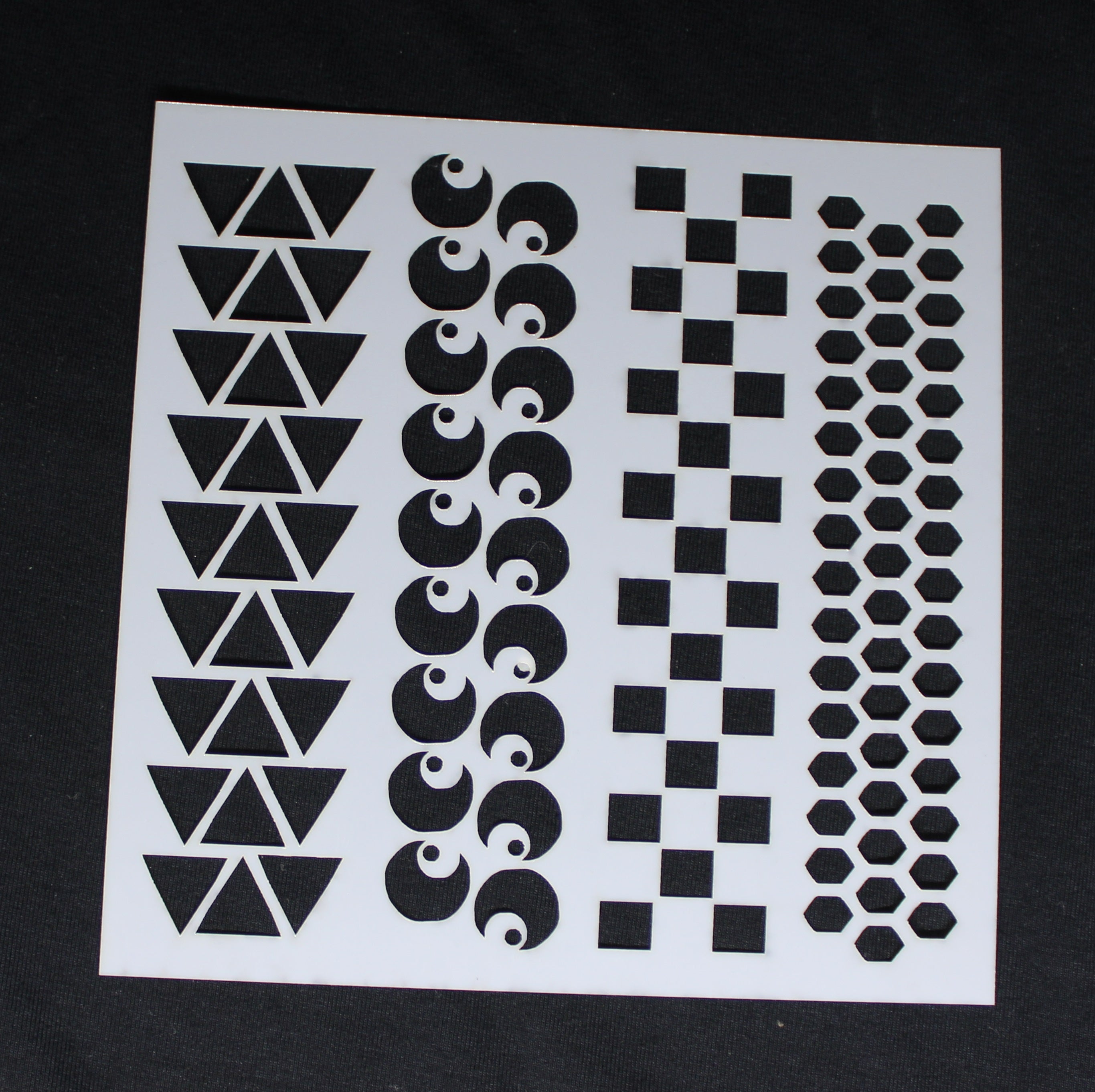 Stencil Circuit Quad Designs Borders Strips Triangle Square Hexagon Ci