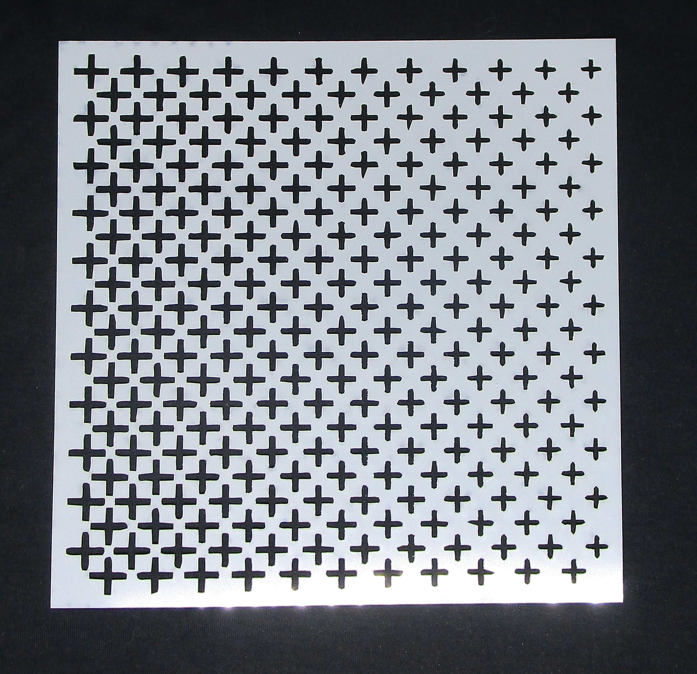 Stencil 8 x 8 Gradient Crosses