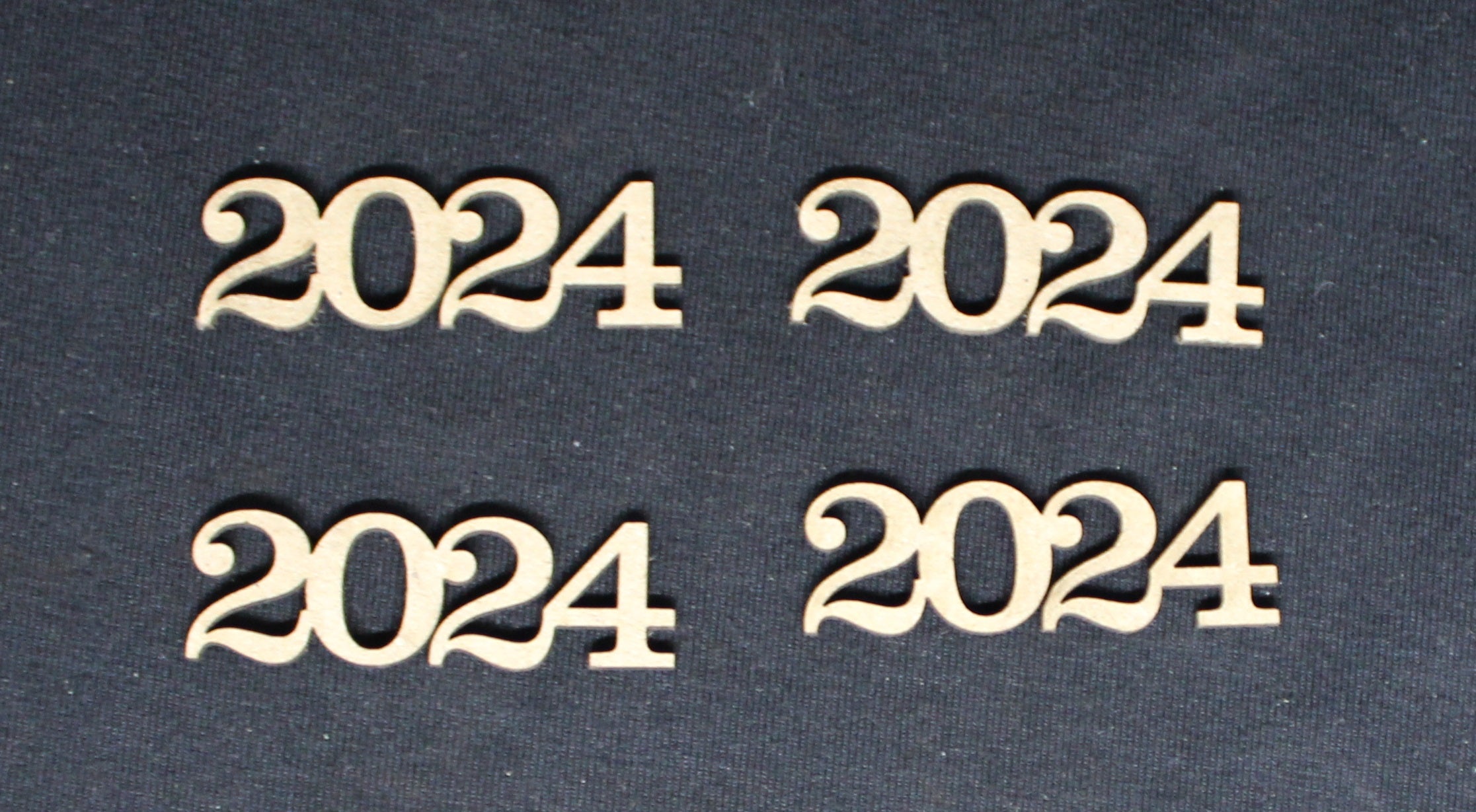Chipboard Word Numbers 2024