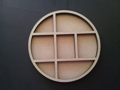 Chipboard Printer Tray Small Circle