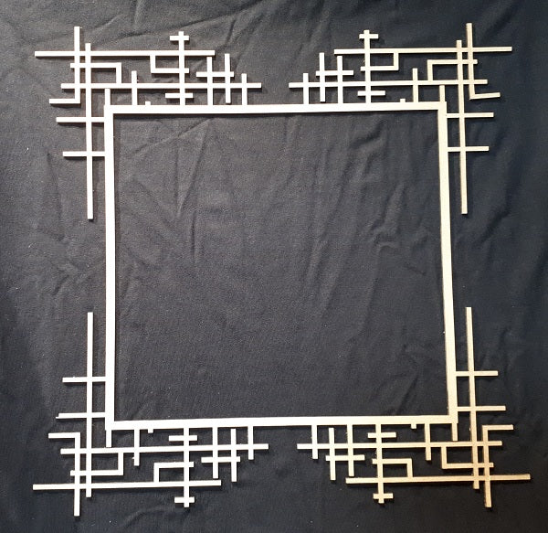 12 x 12 Chipboard Frame Cross Hatch Corners