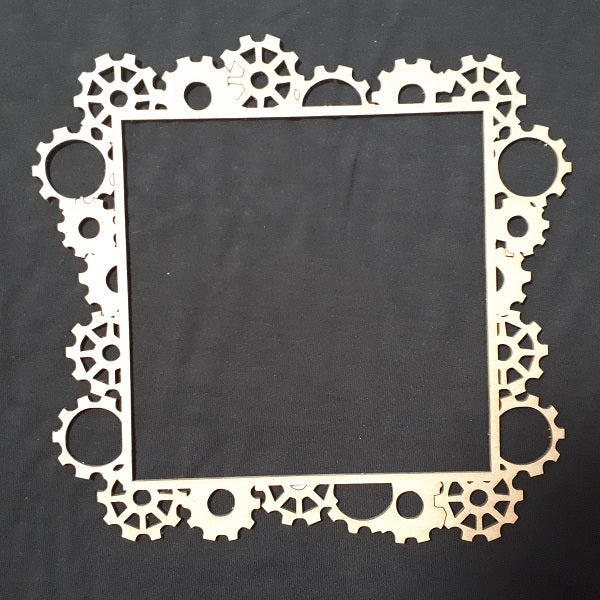 Chipboard Frame Cogs Border Medium