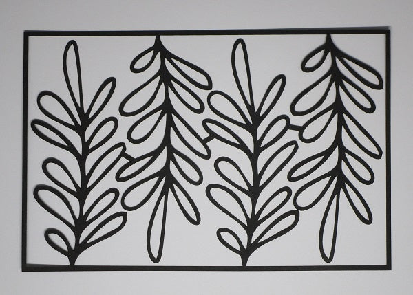 Flowers & Vines Black Skinny Loopy Vines