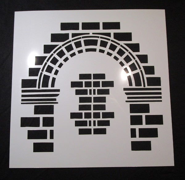 Large Stencil Arch with Brickwork