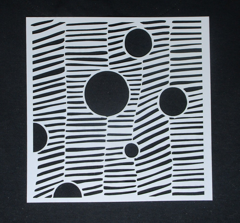 Stencil 8 x 8 Lines and Spots