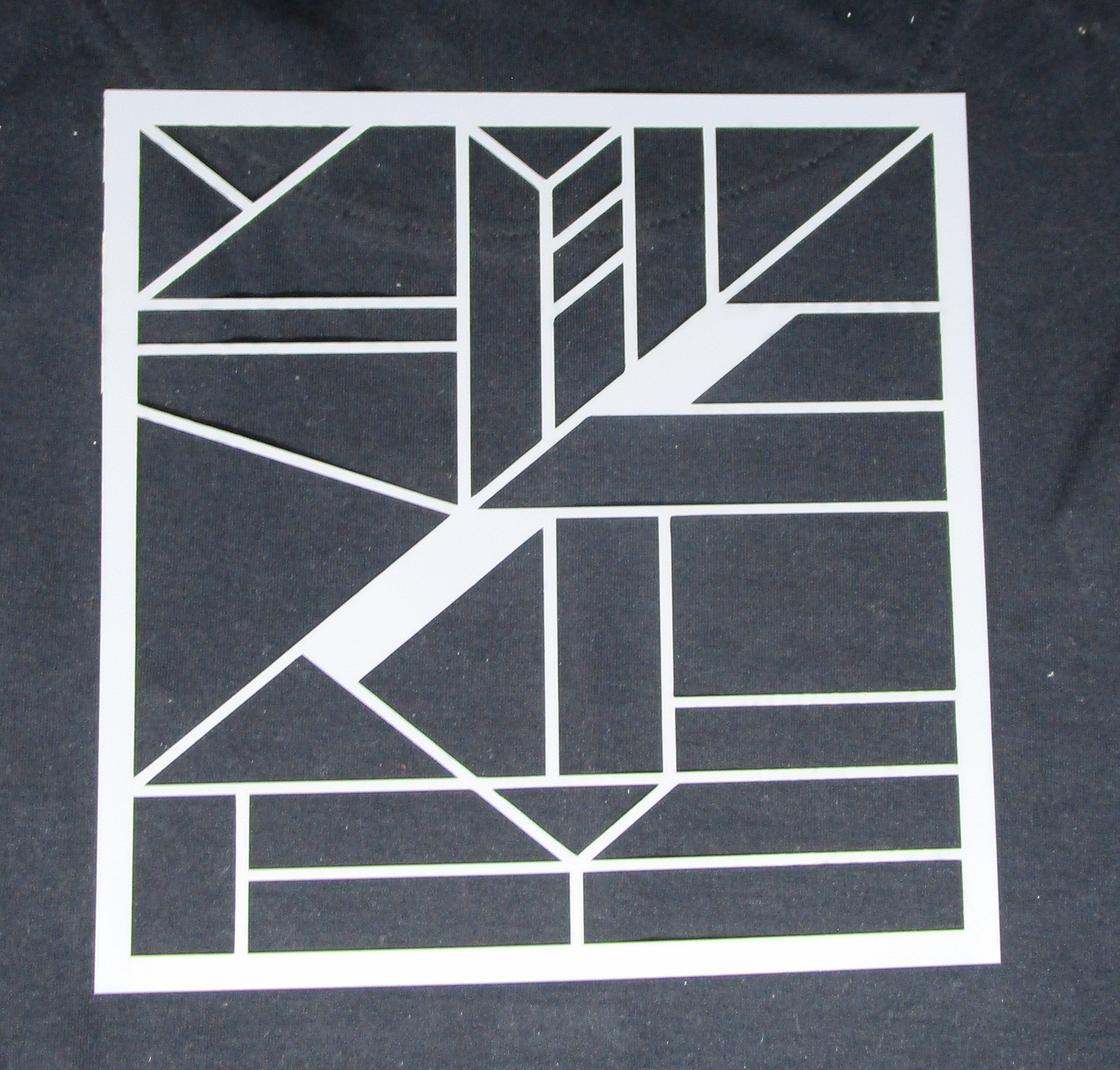 Stencil 8 x 8 Abstract Shapes