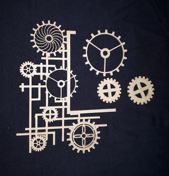 Chipboard Cog Corners and Cogs