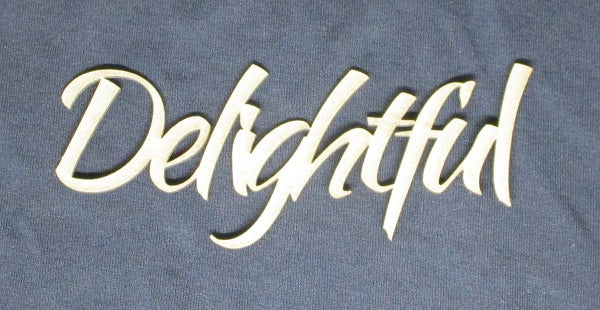 Chipboard Word Delightful