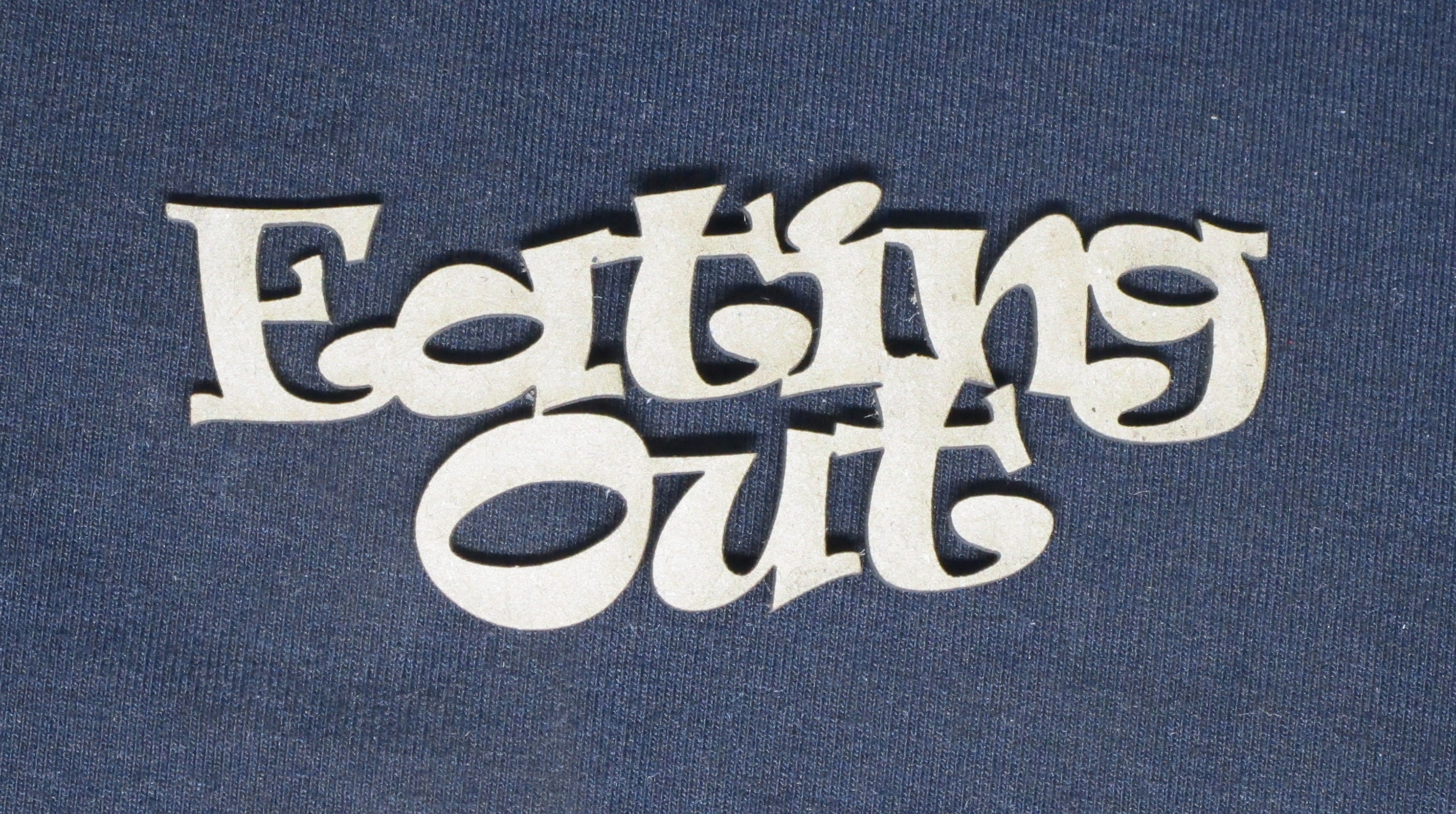 Chipboard Word Eating Out