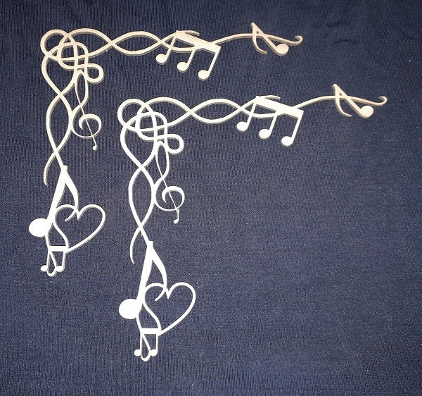 Chipboard Embellishments Music Corners